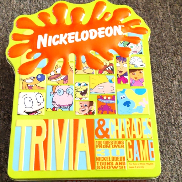 Nickelodeon | Other | Nickelodeon Trivia Charades Game | Poshmark